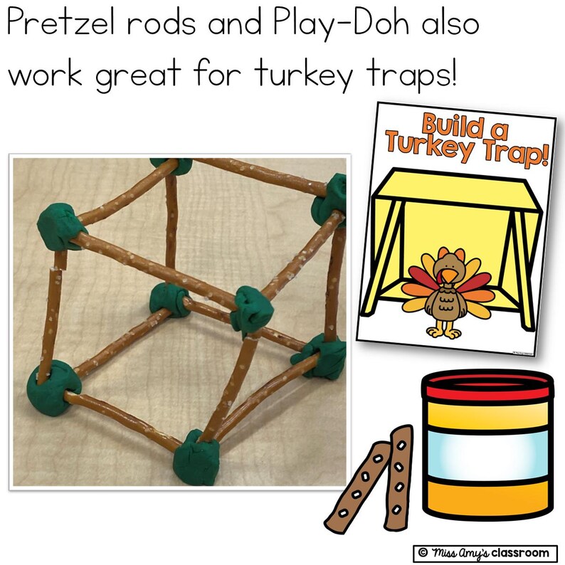How to Catch a Turkey STEM Activity: Preschool Thanksgiving - Etsy