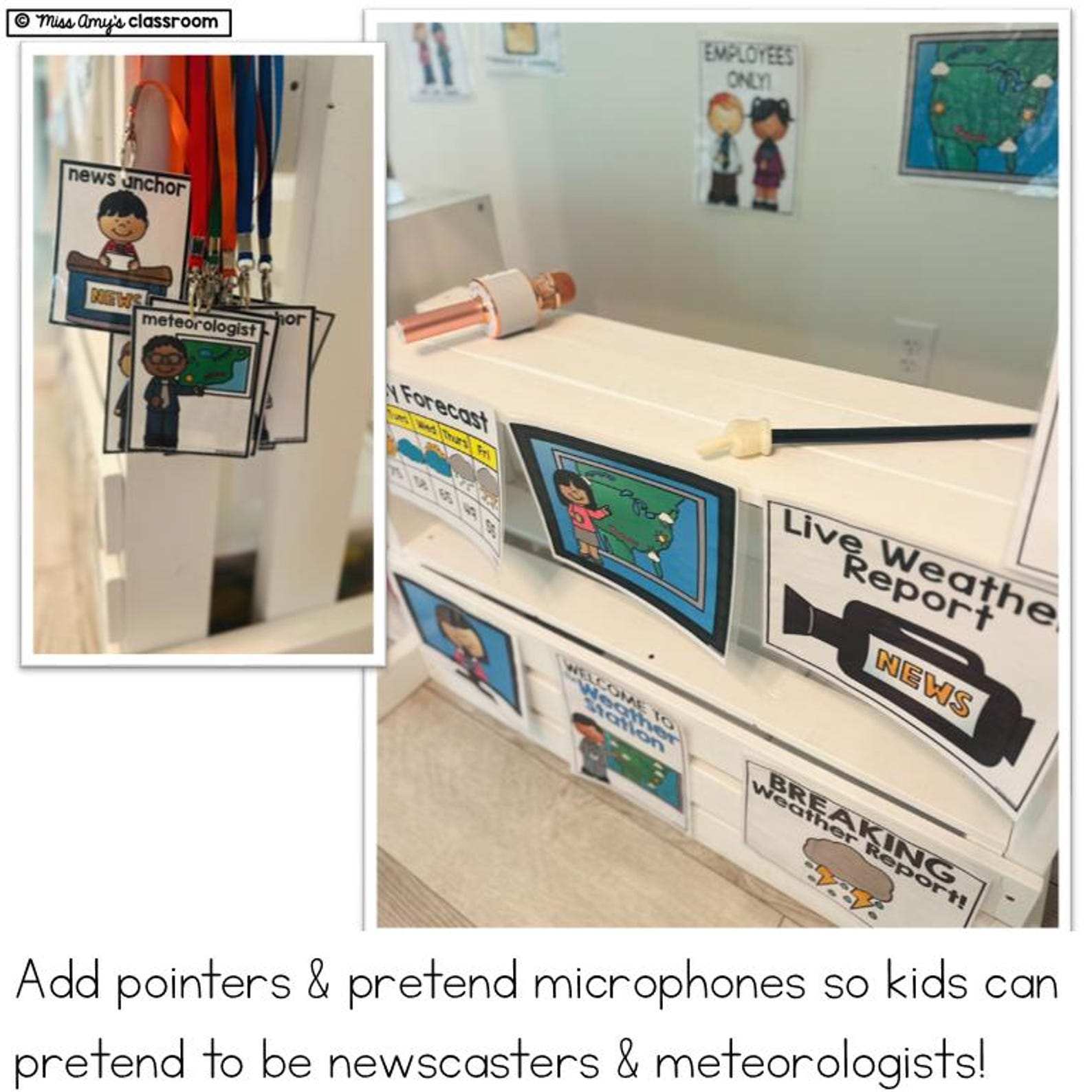 Classroom Weather Station Printables | Dramatic Play Weather Station ...