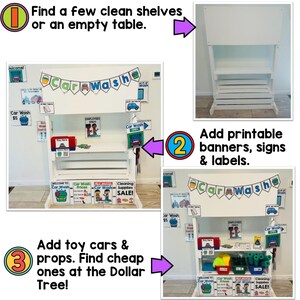 Car Wash Dramatic Play Printables: Pretend Play Props (90+ Pages) - Etsy
