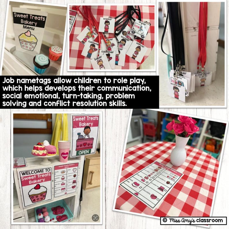 Sweet Treats Bakery - Valentine's Day Dramatic Play Printables for ...