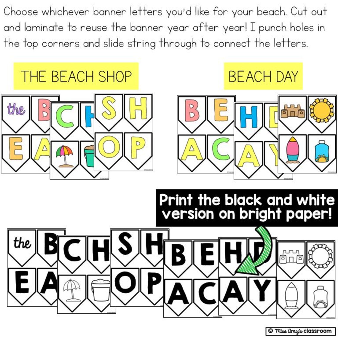 Beach Dramatic Play Printables for Kids – Summer Pretend Play Center ...