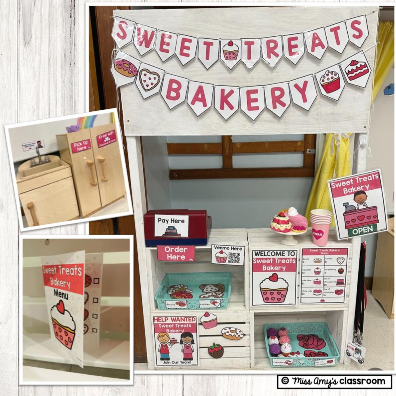 Sweet Treats Bakery - Valentine's Day Dramatic Play Printables for ...