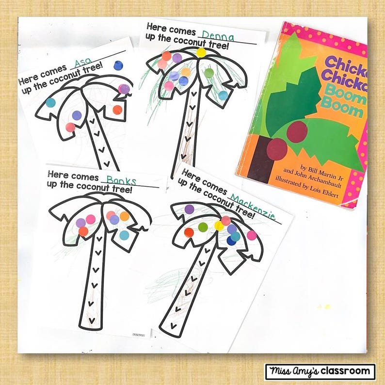 Chicka Boom Craft | Alphabet STEM Activity Printables - Etsy