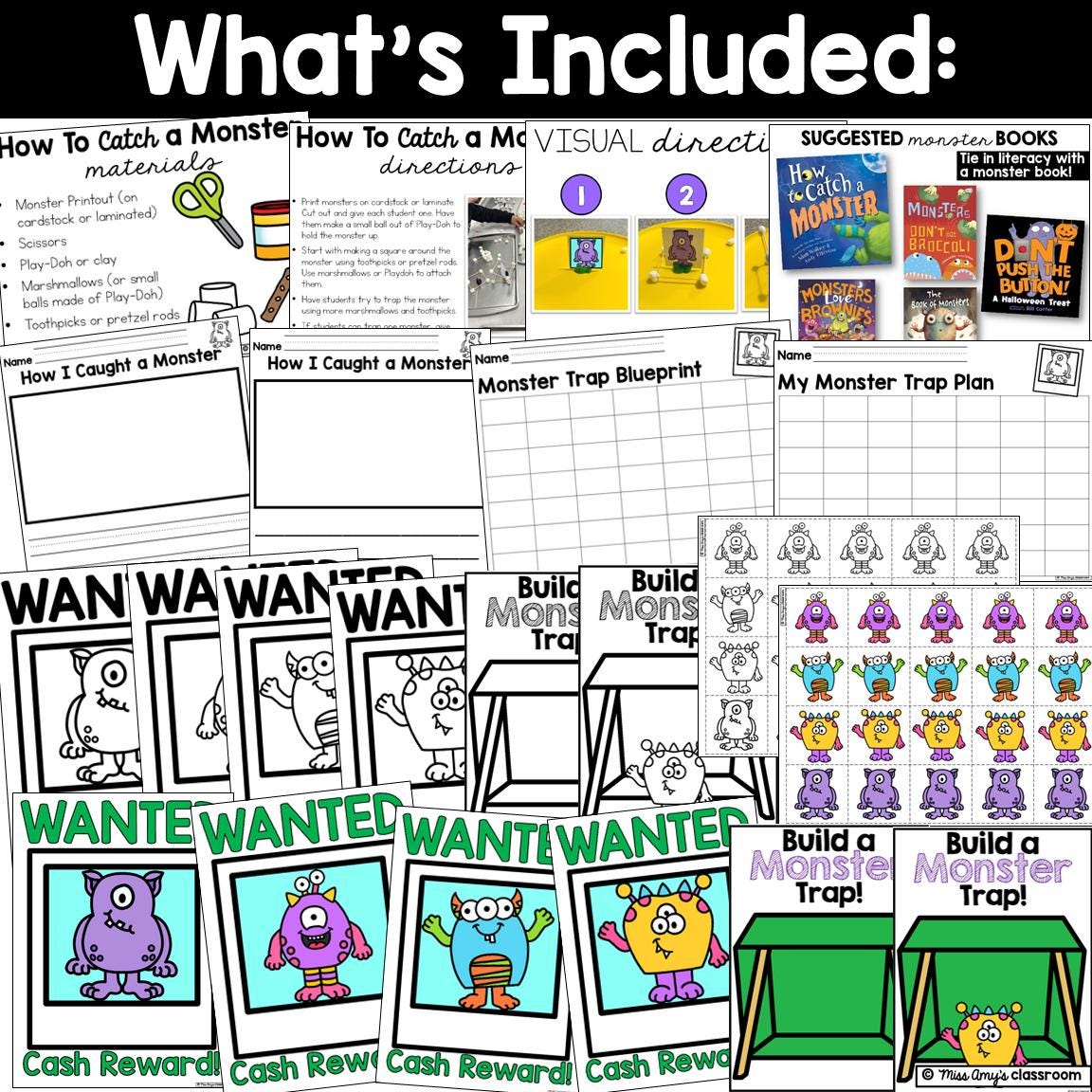 How to Catch a Monster STEM Activity for Preschool & Kindergarten ...