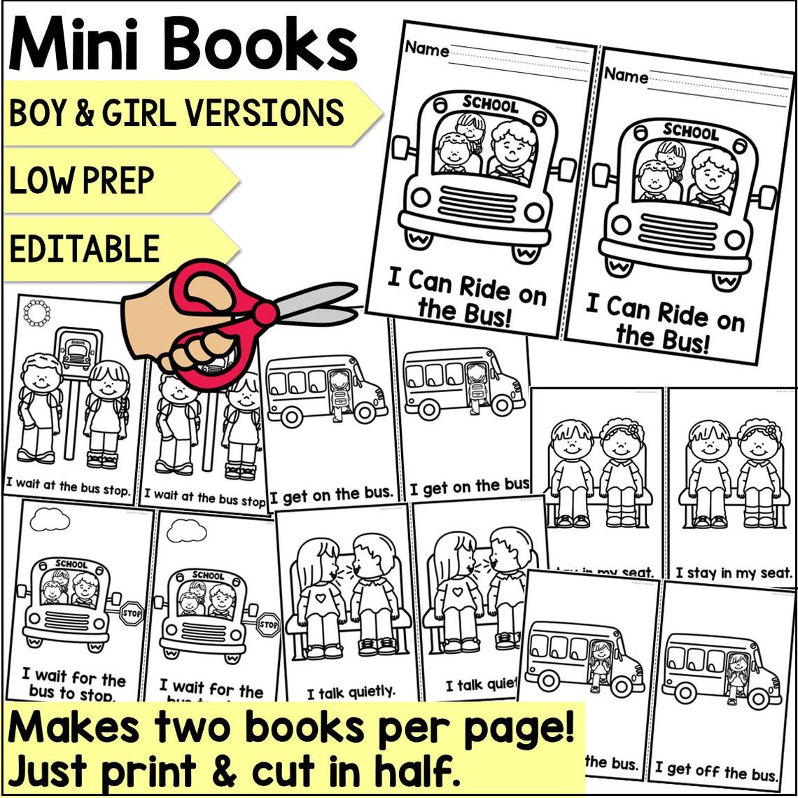 Bus Rules & Expectations – Posters, Teaching Tools, Visual Supports ...
