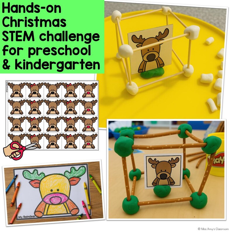 How to Catch a Reindeer STEM Christmas Activity for Homeschool, Daycare ...
