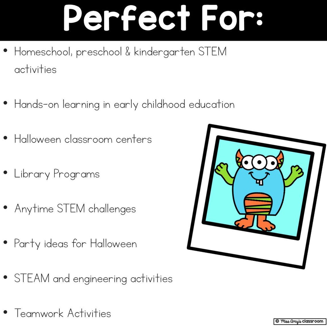 How to Catch a Monster STEM Activity for Preschool & Kindergarten ...