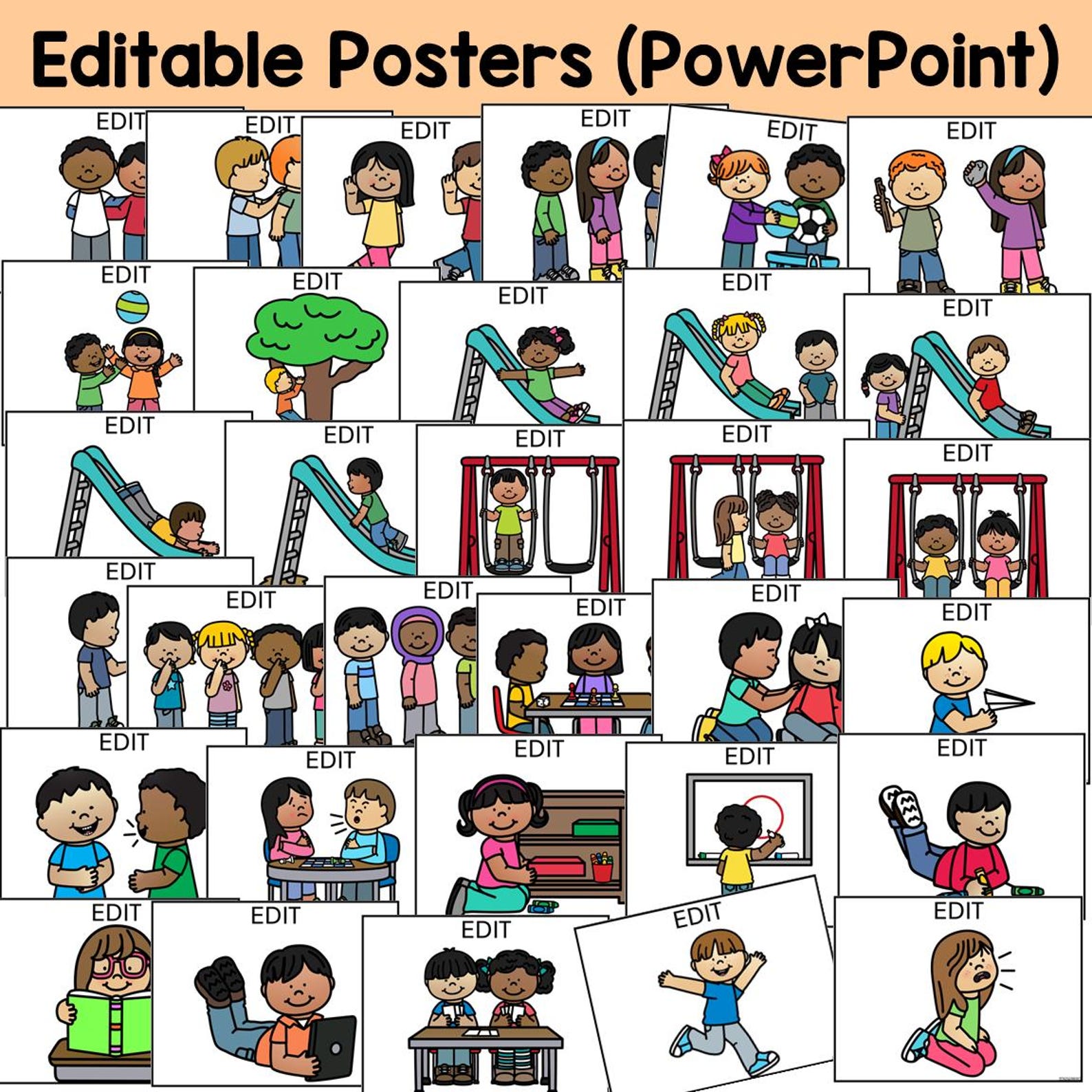 Editable Recess Rules Posters: Classroom Management Printables (google ...