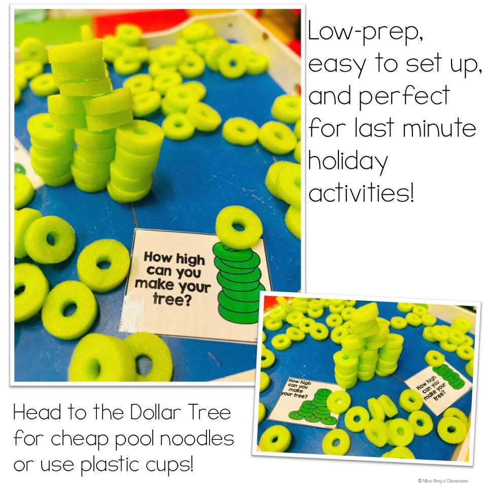 Christmas Tree STEM Challenge – Holiday Engineering Activity - Etsy