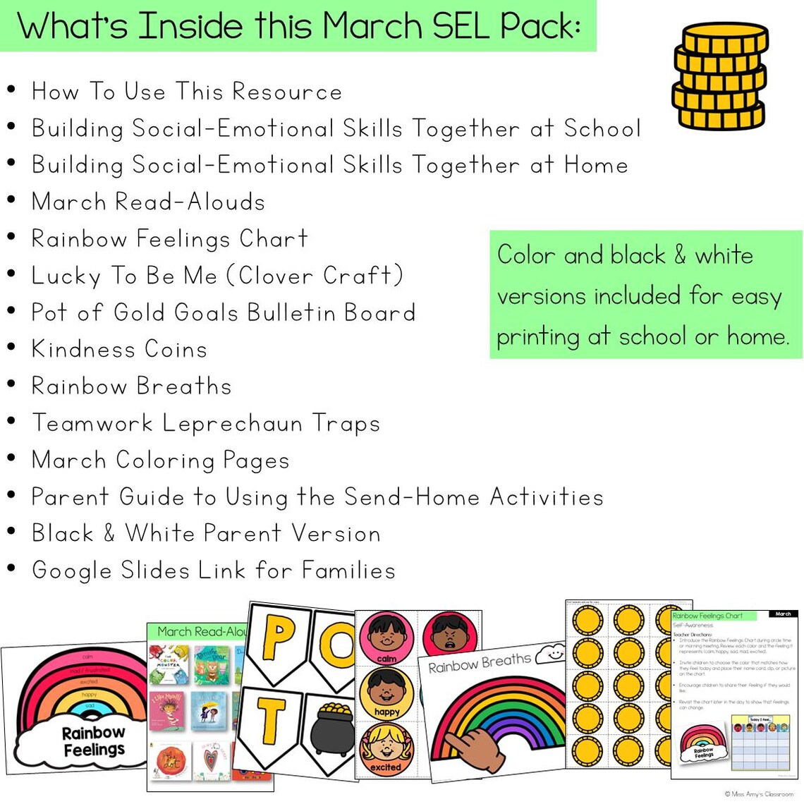 March Social Emotional Learning Activities - Preschool & Kindergarten ...