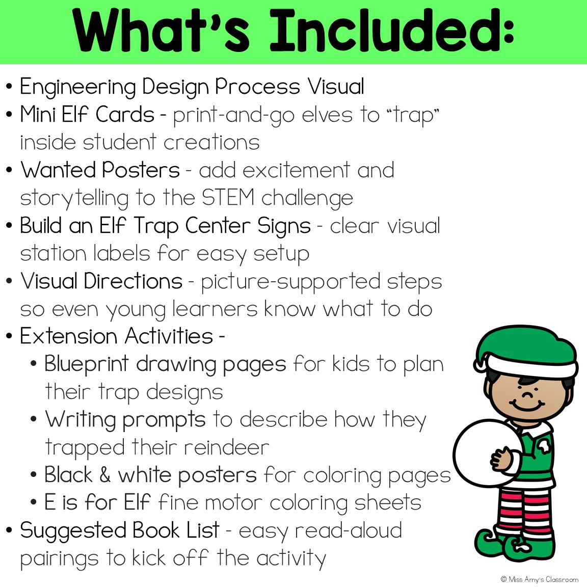How to Catch an Elf STEM Activity - Preschool & Kindergarten Christmas ...