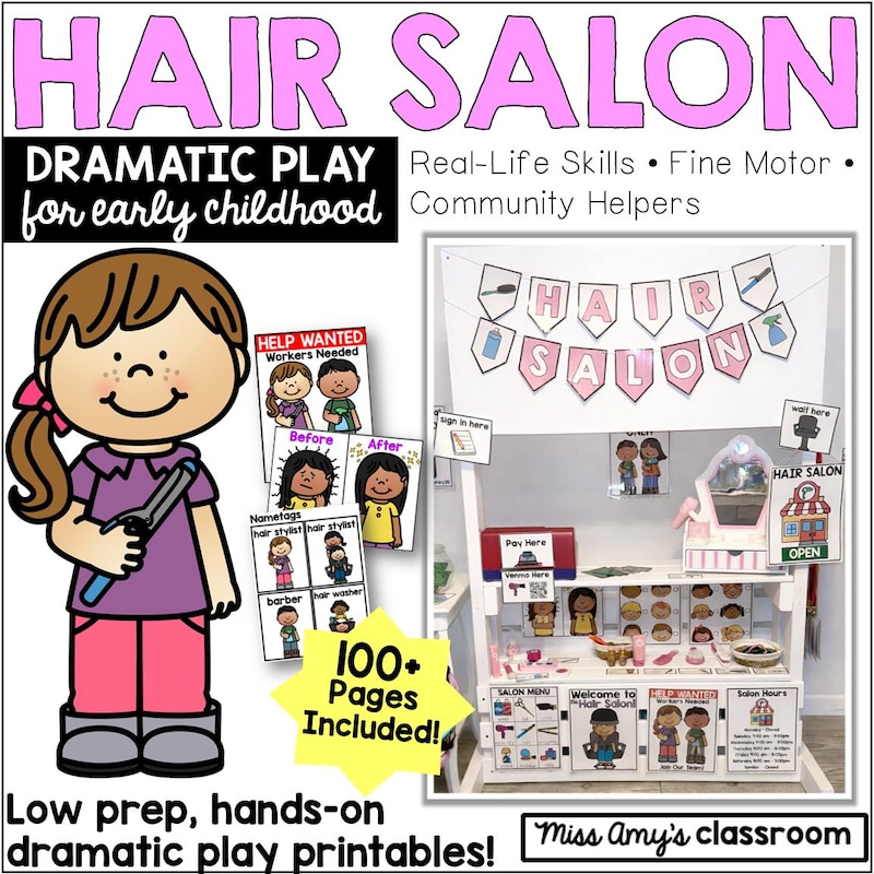 Pretend Salon Printables - Etsy