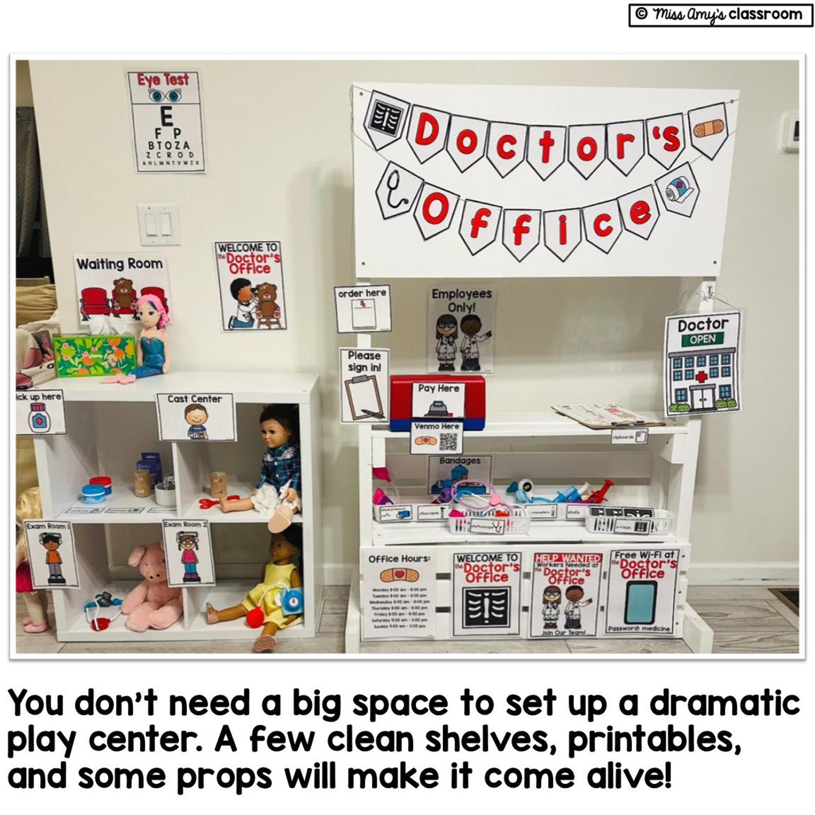 Doctor's Office Dramatic Play Printables - Preschool Pretend Play Kit ...