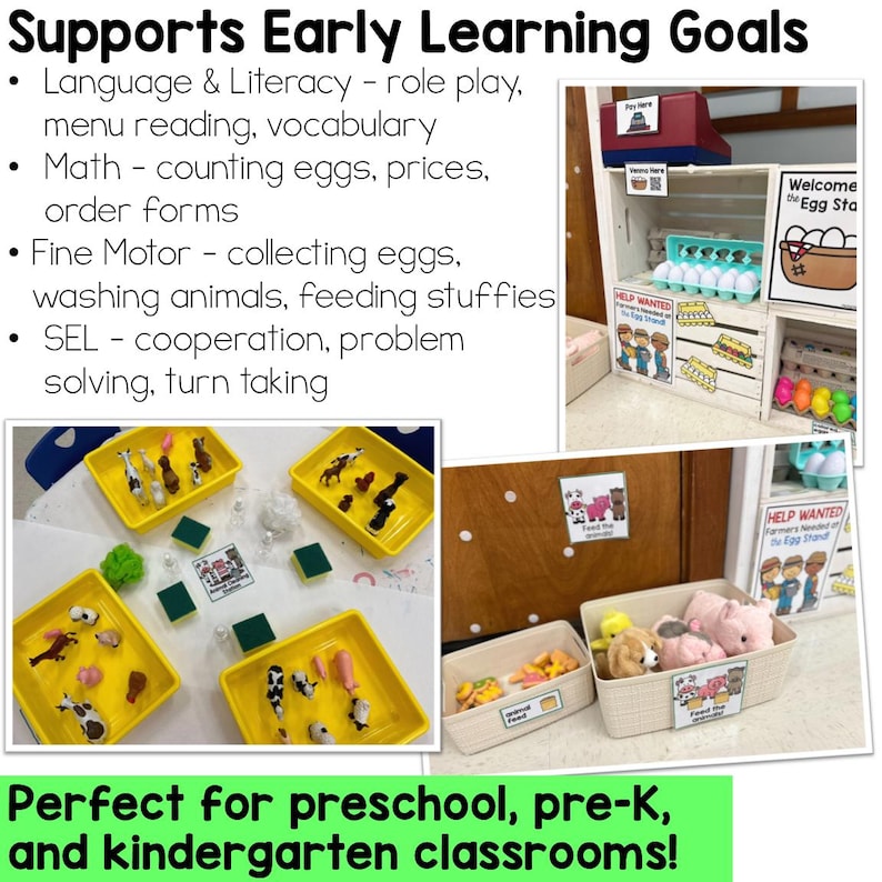 Farm Dramatic Play Printables: Preschool Farmer's Market Activity - Etsy