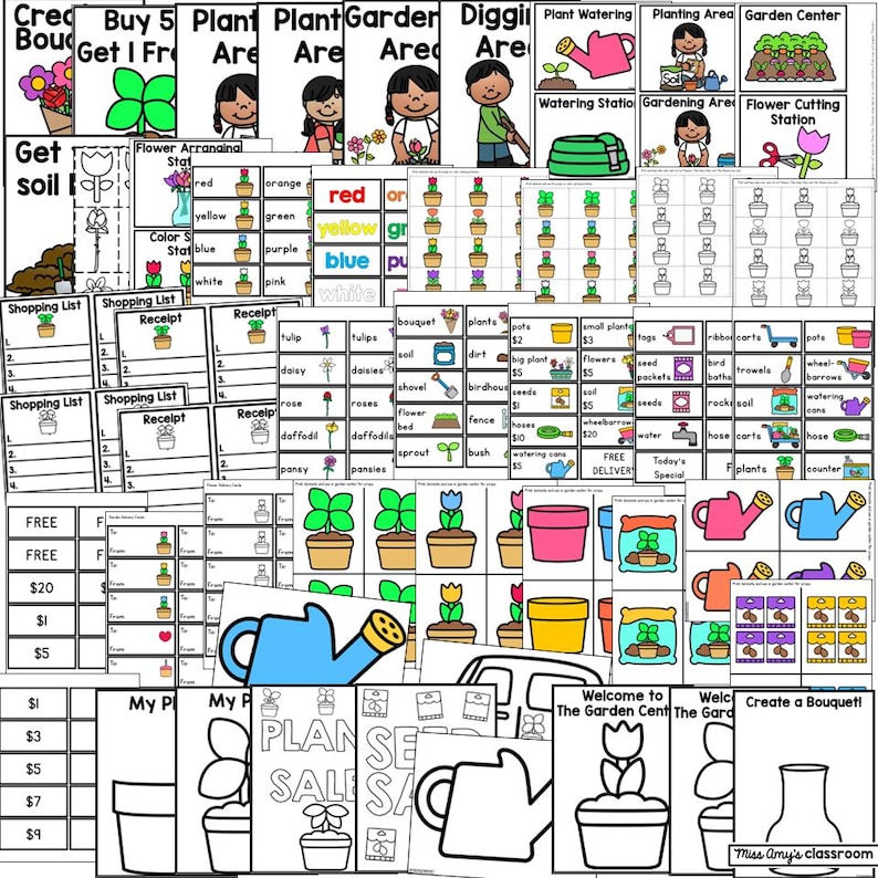 Garden Center Dramatic Play: Spring Pretend Play (printable) - Etsy