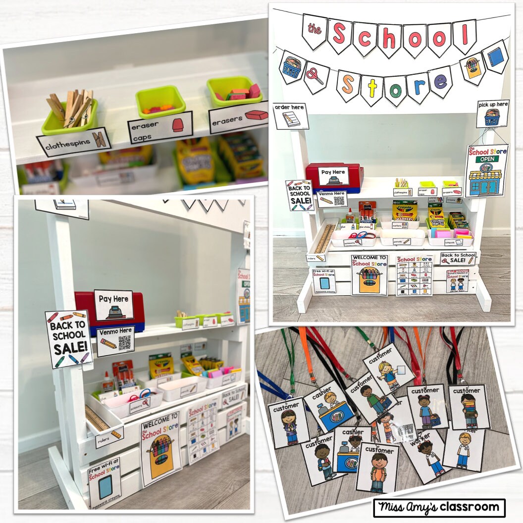 School Store Dramatic Play Printables- Back to School Pretend Play ...