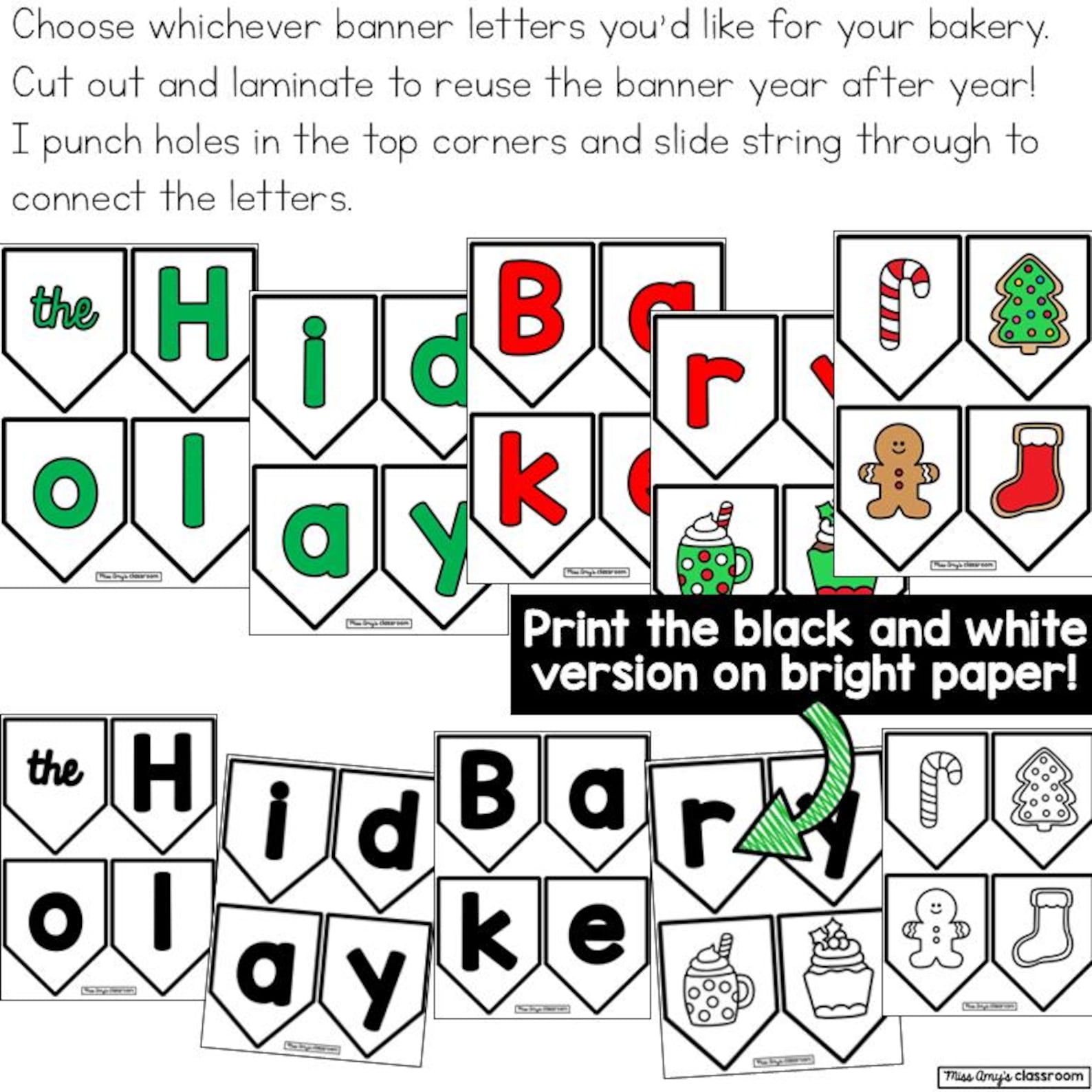 Christmas Dramatic Play Printables - Holiday Bakery - Preschool Winter ...