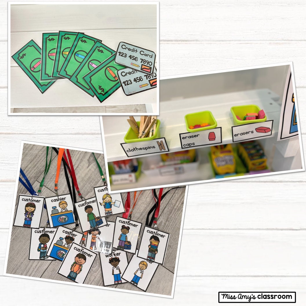 School Store Dramatic Play Printables – Back to School Pretend Play ...