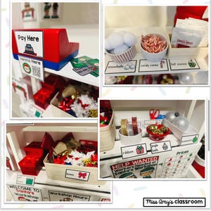 Santa's Workshop Dramatic Play Printables for Preschoolers- Christmas ...