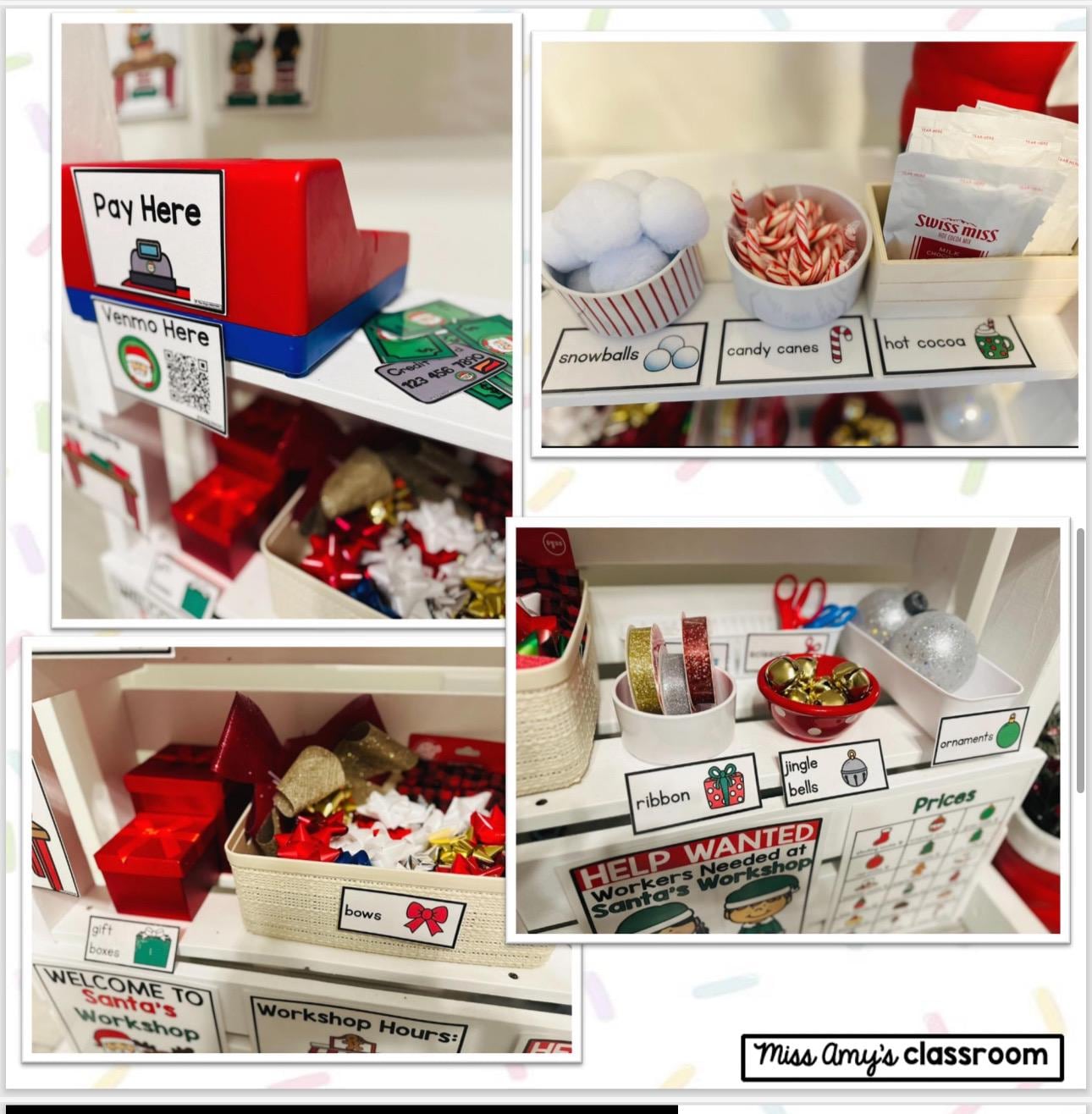 Santa's Workshop Dramatic Play Printables for Preschoolers- Christmas ...