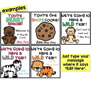 Welcome Back to School Gift Tags | Editable & No Prep Versions, First ...