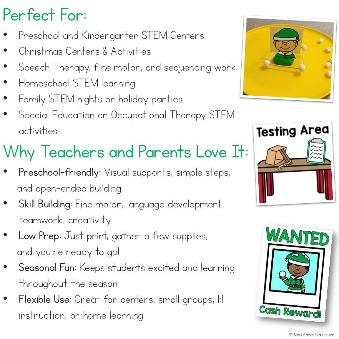 How to Catch an Elf STEM Activity - Preschool & Kindergarten Christmas ...