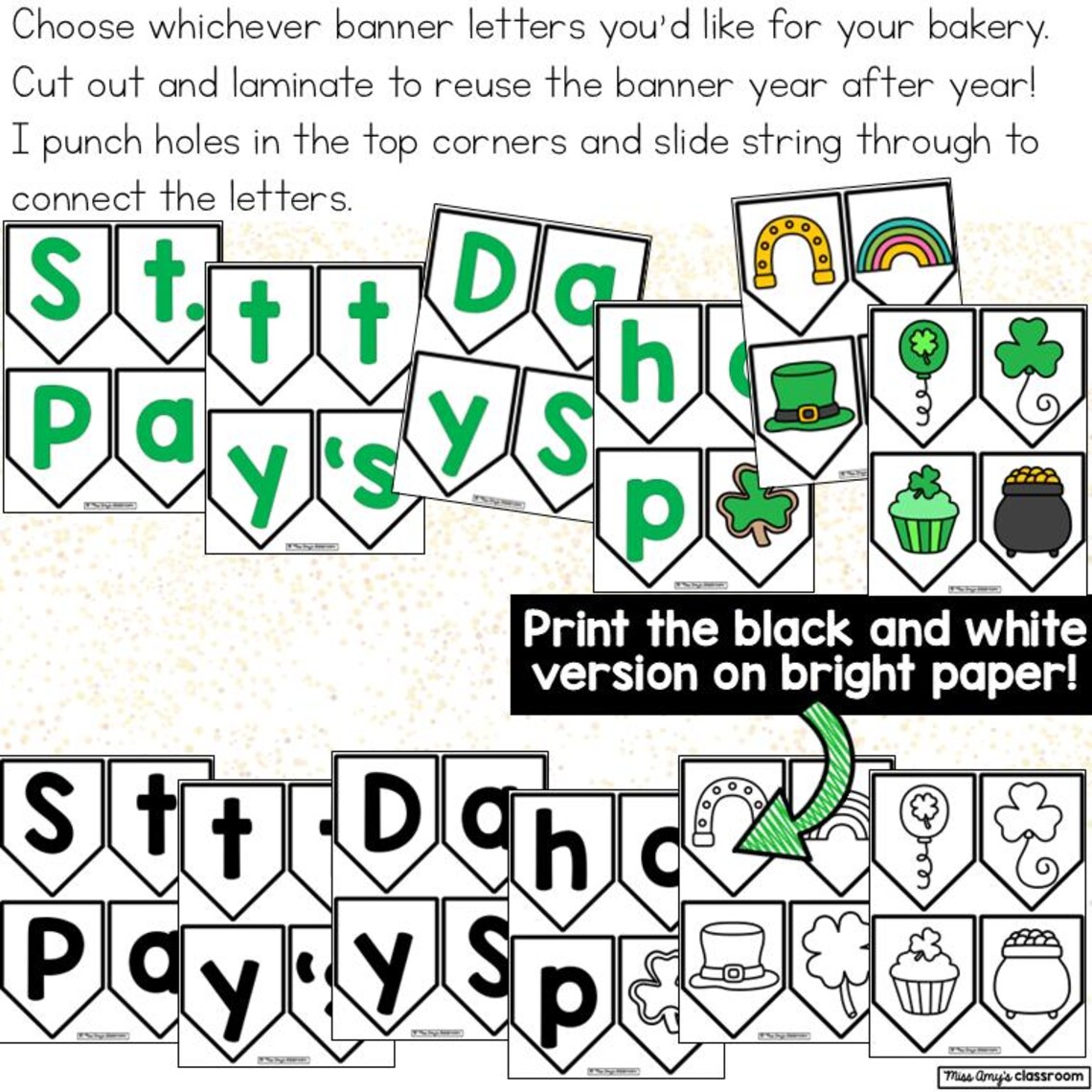 St. Patrick's Day Dramatic Play Shop: Preschool Pretend Play (PDF) - Etsy