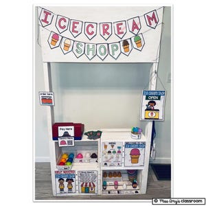 Ice Cream Shop Dramatic Play Printables: Summer Pretend Play (PDF) - Etsy