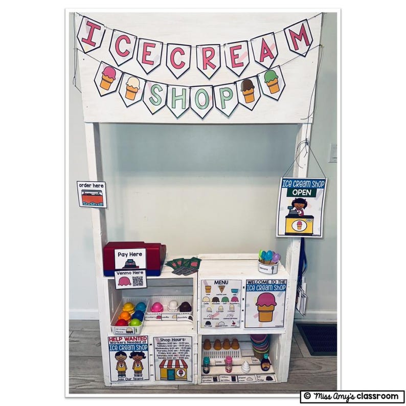 Dramatic Play Ice Cream Shop - Summer Pretend Play Printables for Ice ...