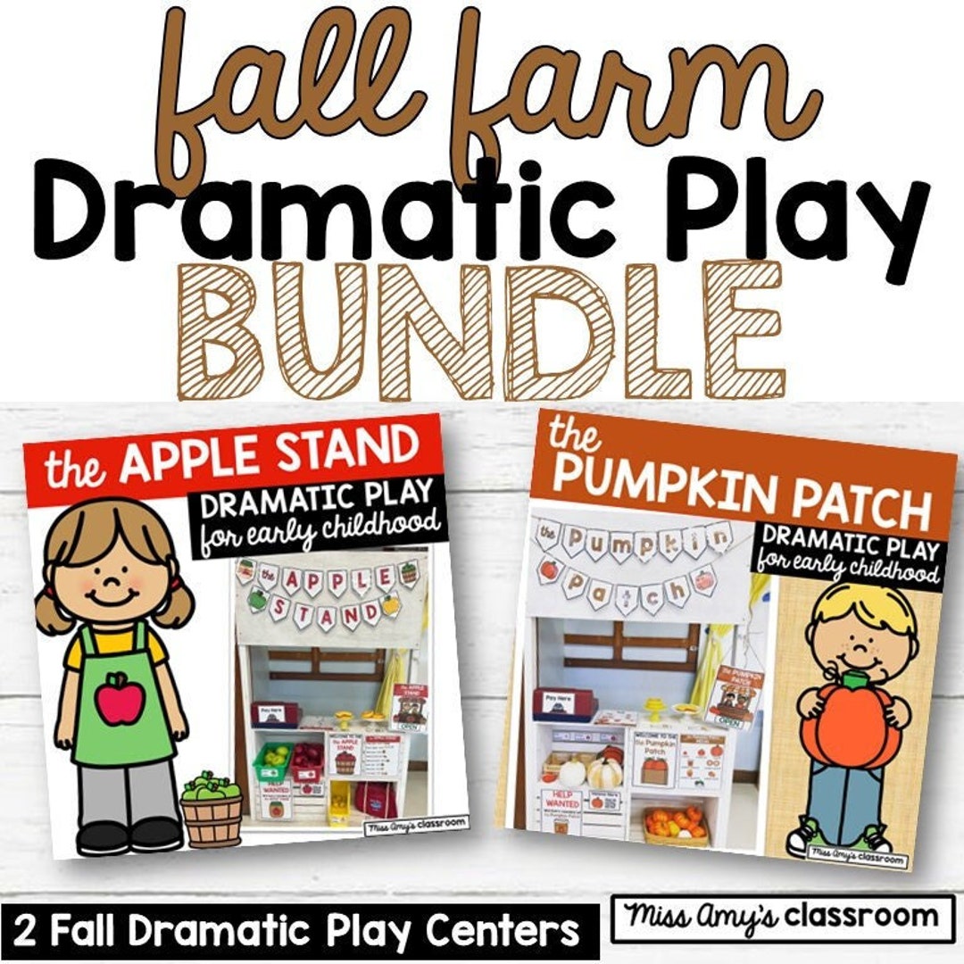 Fall Farm Dramatic Play Printables Apple Stand/apple Orchard & Pumpkin ...