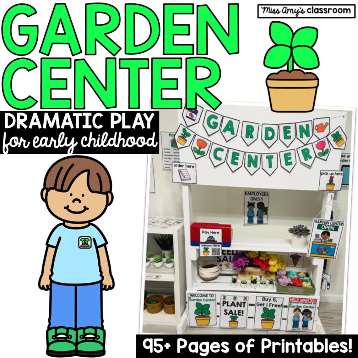 Spring Garden Center Dramatic Play - Flower Shop Pretend Play for ...