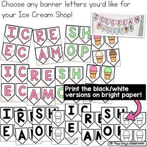 Ice Cream Shop Dramatic Play Printables: Summer Pretend Play (PDF) - Etsy