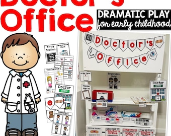 Dramatic Play Printables, Doctor Dramatic Play Set, Instant Download ...