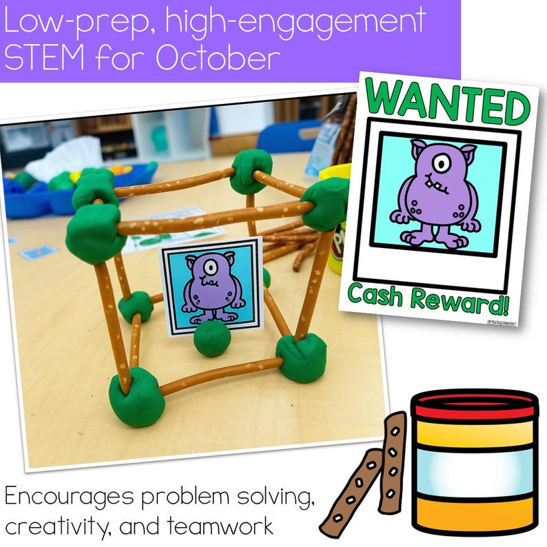 How to Catch a Monster STEM Activity for Preschool & Kindergarten ...