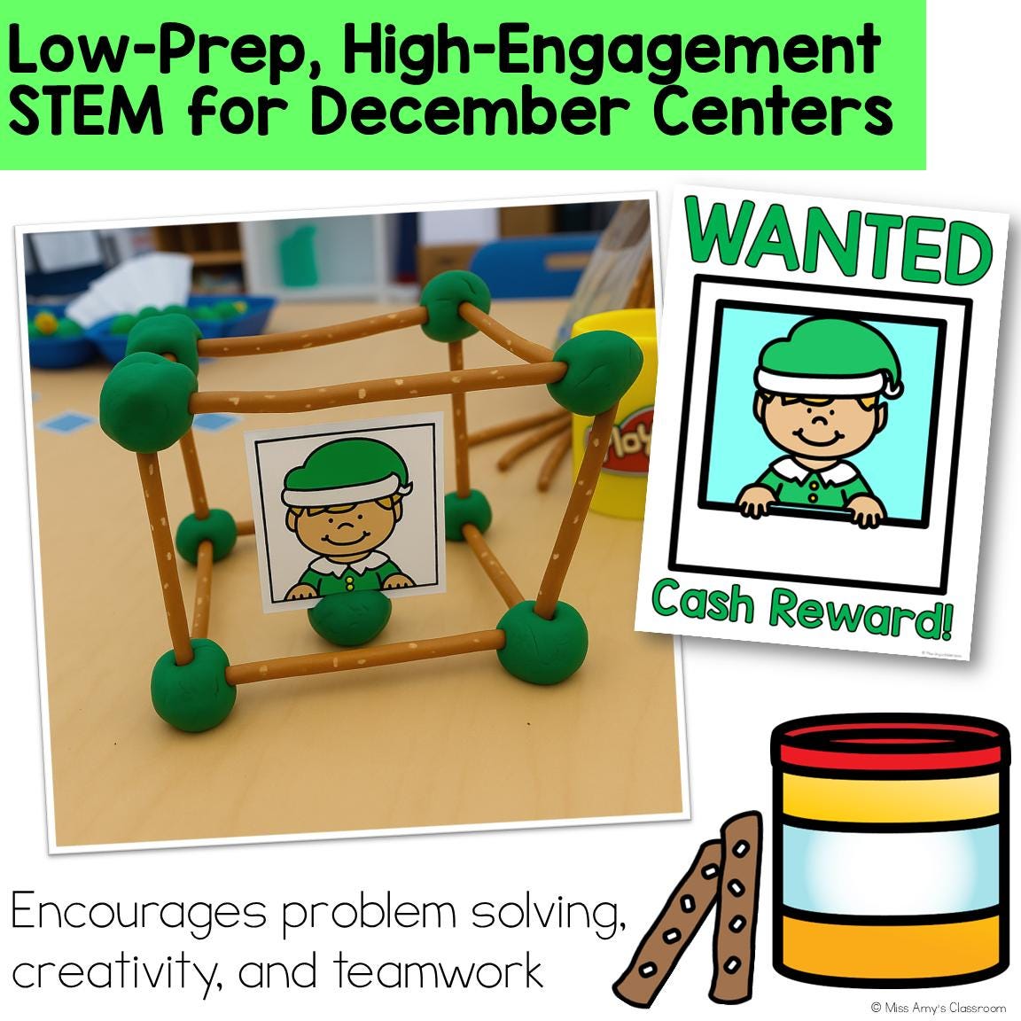 How to Catch an Elf STEM Activity - Preschool & Kindergarten Christmas ...