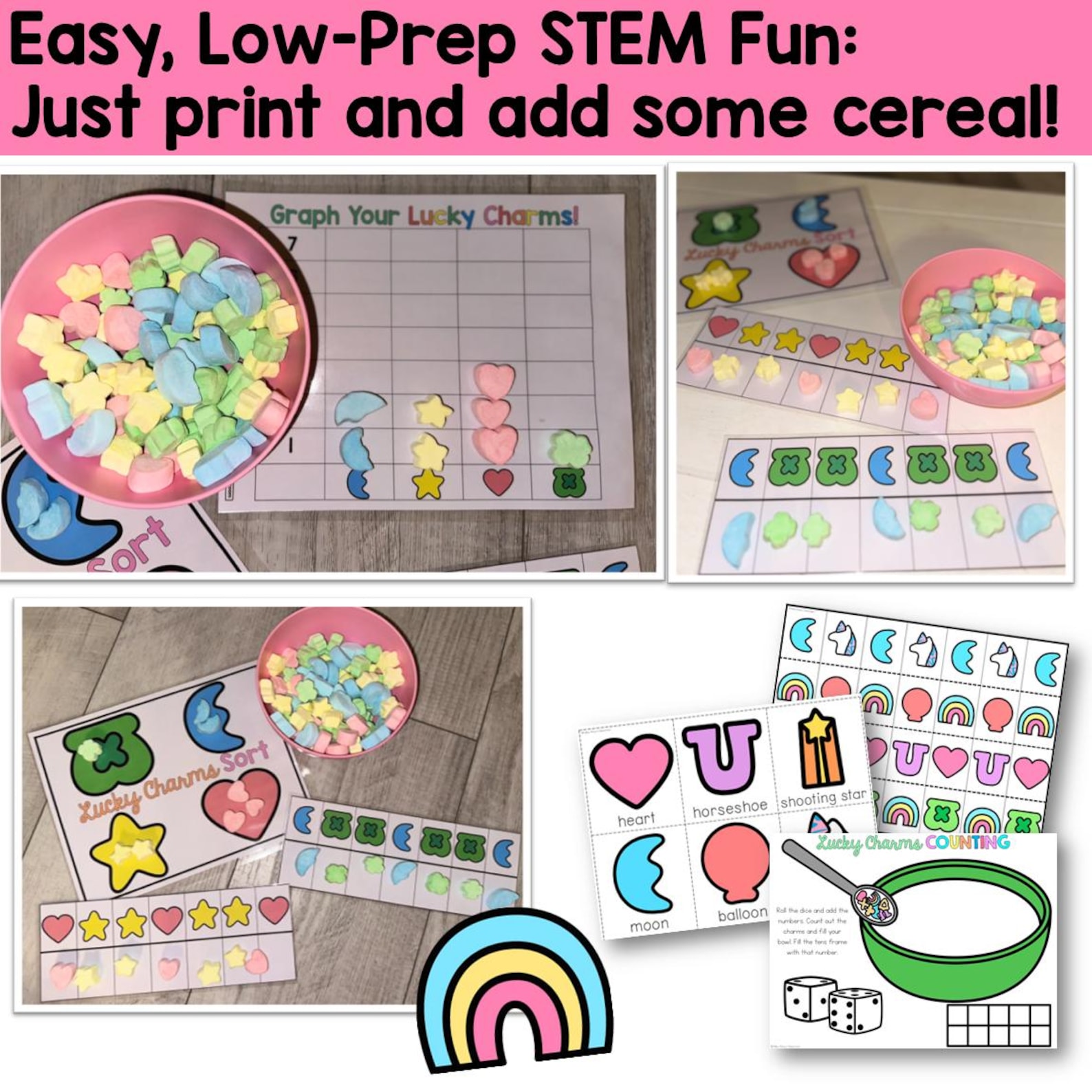 Lucky Charms STEM Activity Pack: St. Patrick's Day Printables (PDF) - Etsy