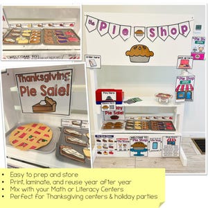 Dramatic Play Bakery Printables - Thanksgiving Pie Shop Pretend Play ...