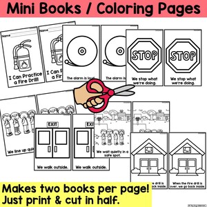 Fire Drill Routine Visuals & Activities - Preschool, Kindergarten Fire ...