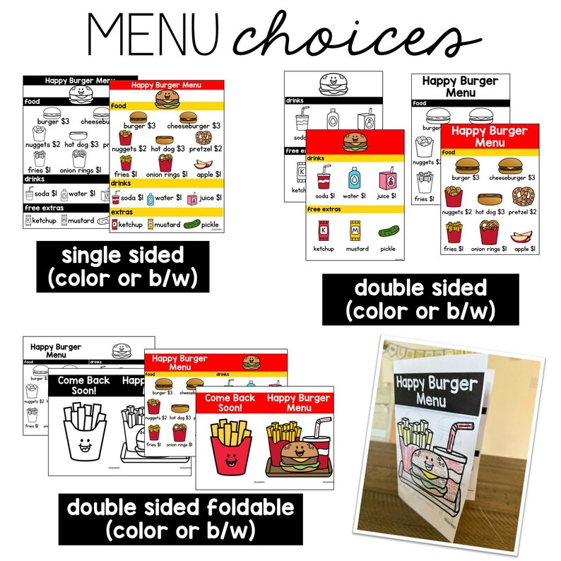 Printable Fast Food Restaurant: Pretend Play Drive-thru (PDF Download ...