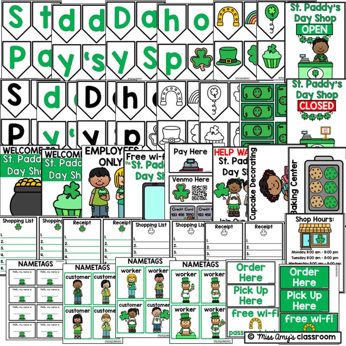 St. Patrick's Day Dramatic Play: St. Paddy's Day / St. Patty's Day Shop ...