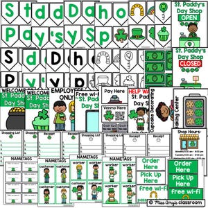 St. Patrick's Day Dramatic Play: St. Paddy's Day / St. Patty's Day Shop ...