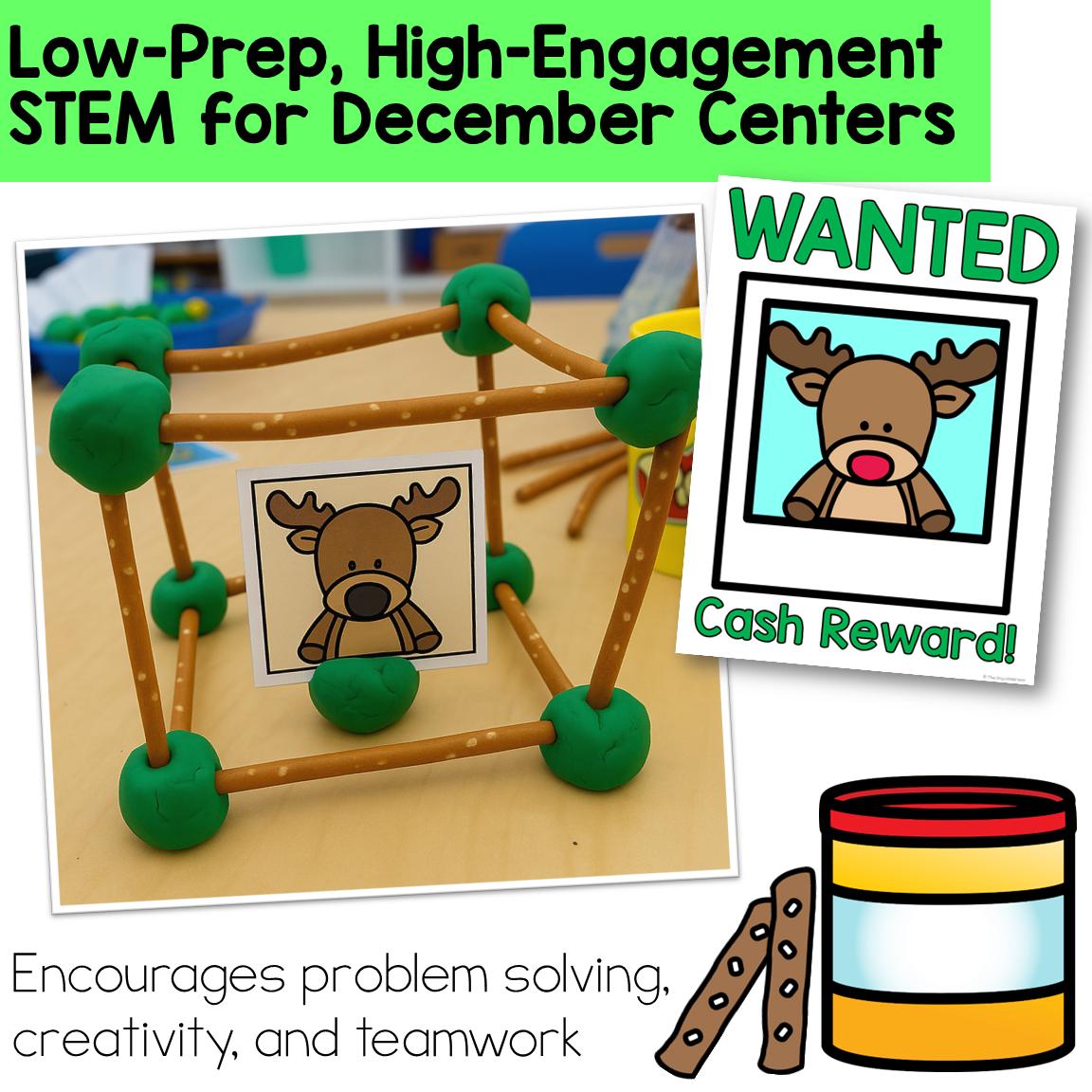 How to Catch a Reindeer STEM Christmas Activity for Homeschool, Daycare ...