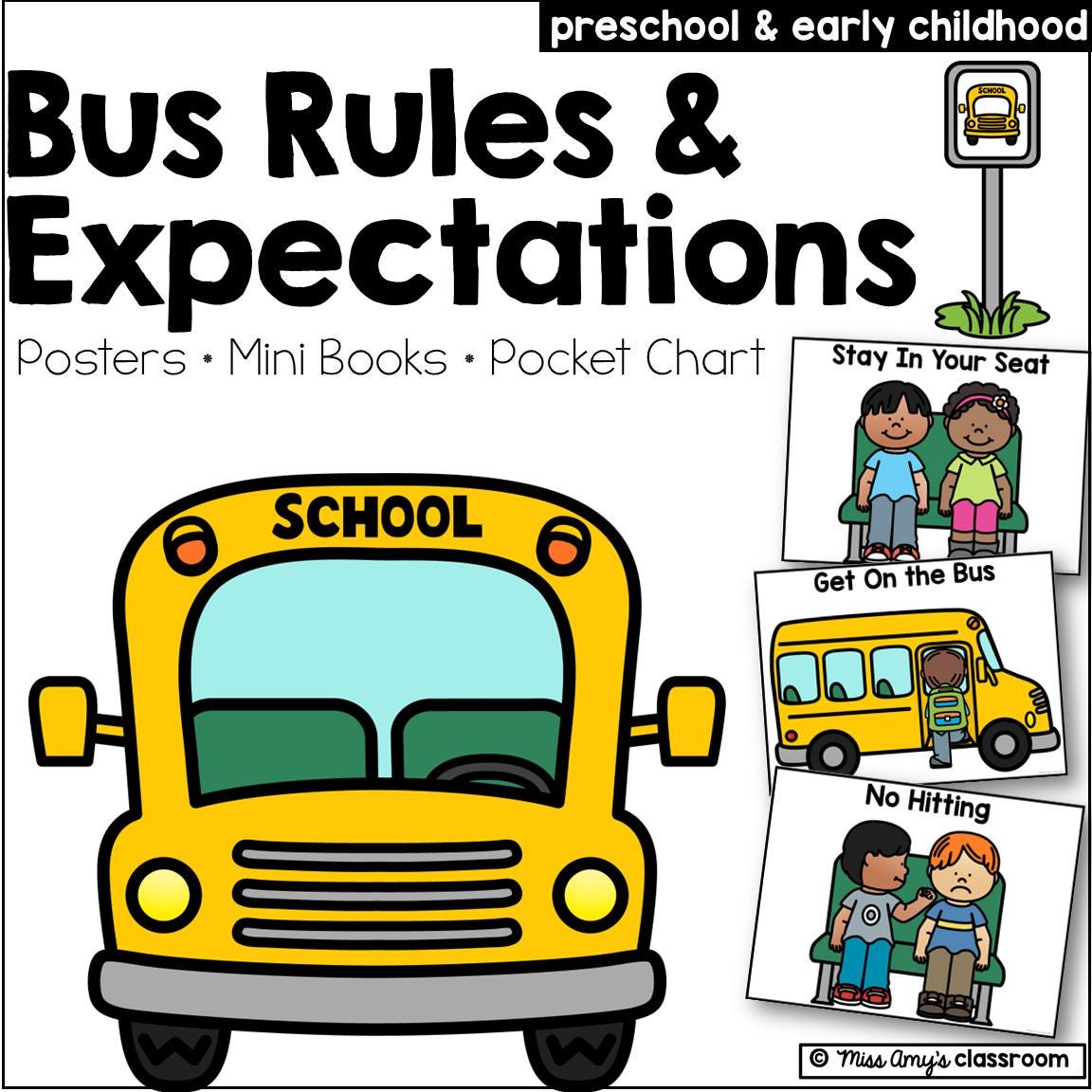 Bus Rules & Expectations – Posters, Teaching Tools, Visual Supports ...
