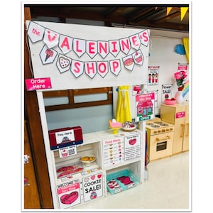 Valentine's Day Bakery & Gift Shop Printables: Dramatic Pretend Play ...