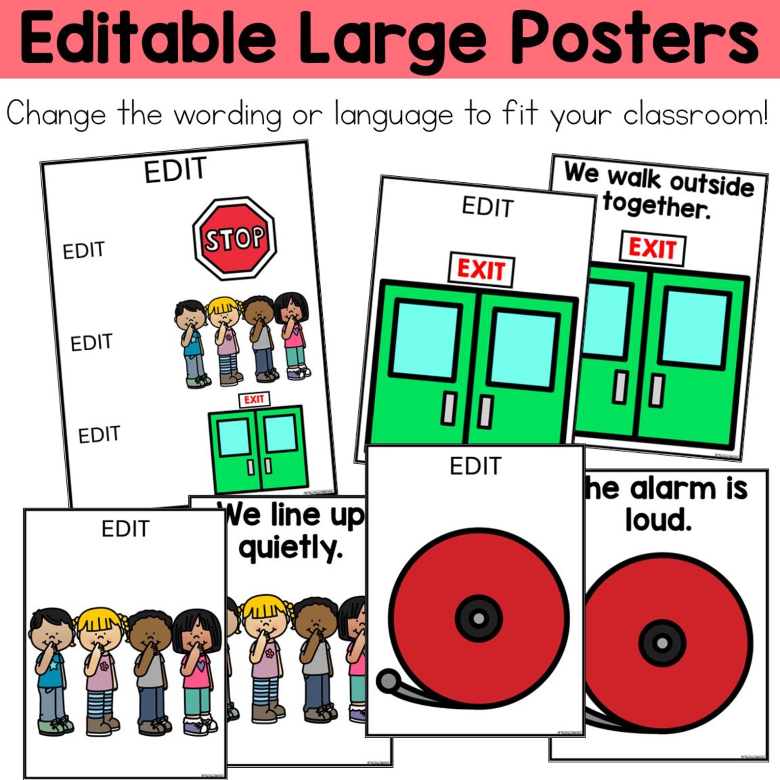 Fire Drill Routine Visuals & Activities - Preschool, Kindergarten Fire ...