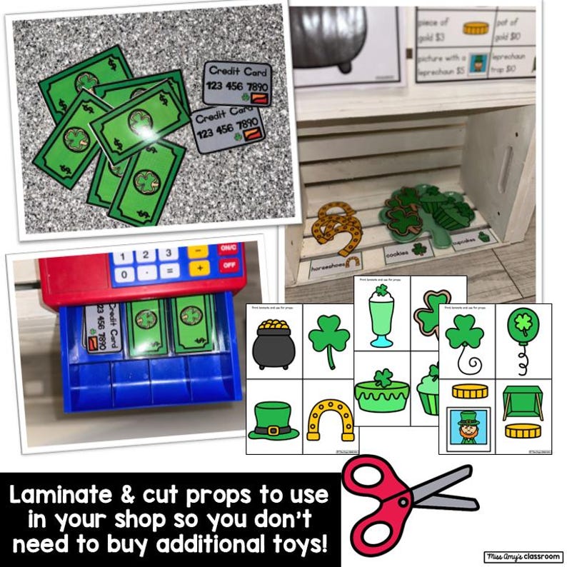 St. Patrick's Day Dramatic Play Shop: Preschool March Pretend Play (PDF ...