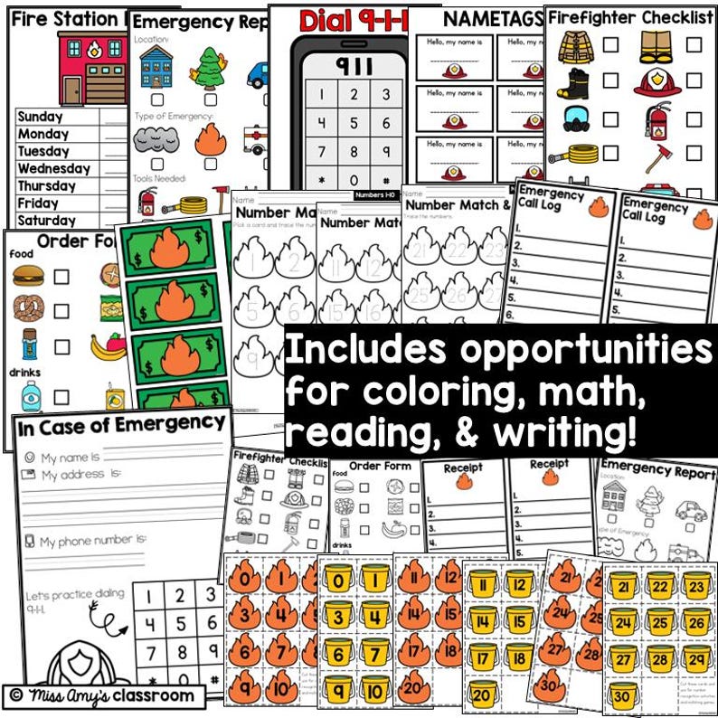 Fire Station Dramatic Play Center - Firefighter & Fire Safety ...