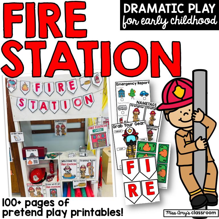 Fire Station Dramatic Play Center - Firefighter & Fire Safety ...