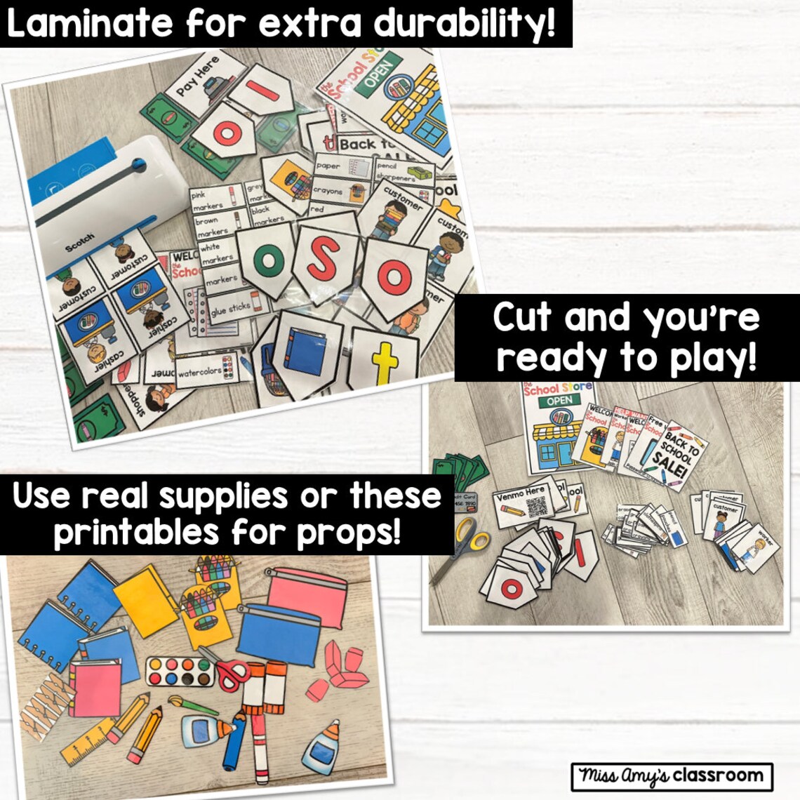 School Store Dramatic Play Printables – Back to School Pretend (PDF) - Etsy