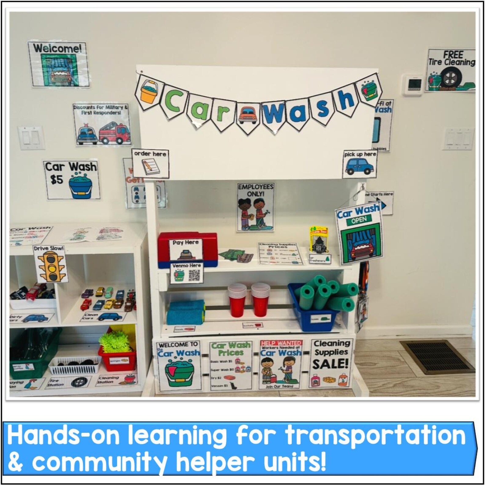 Car Wash Dramatic Play Printables – Preschool Learning Activity Pack ...